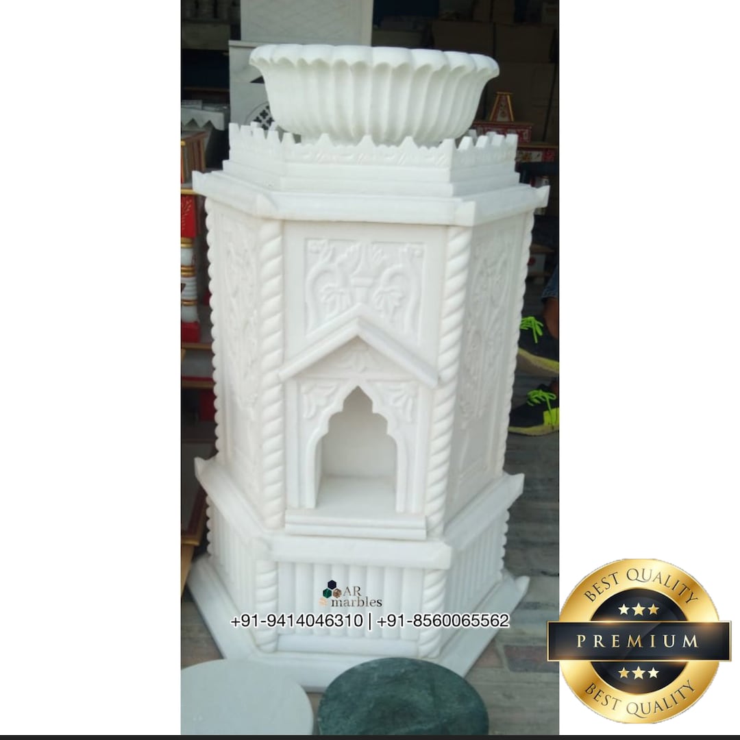 Marble Tulsi Planter Stand| Tulsi Pot | Tulsa - Etsy