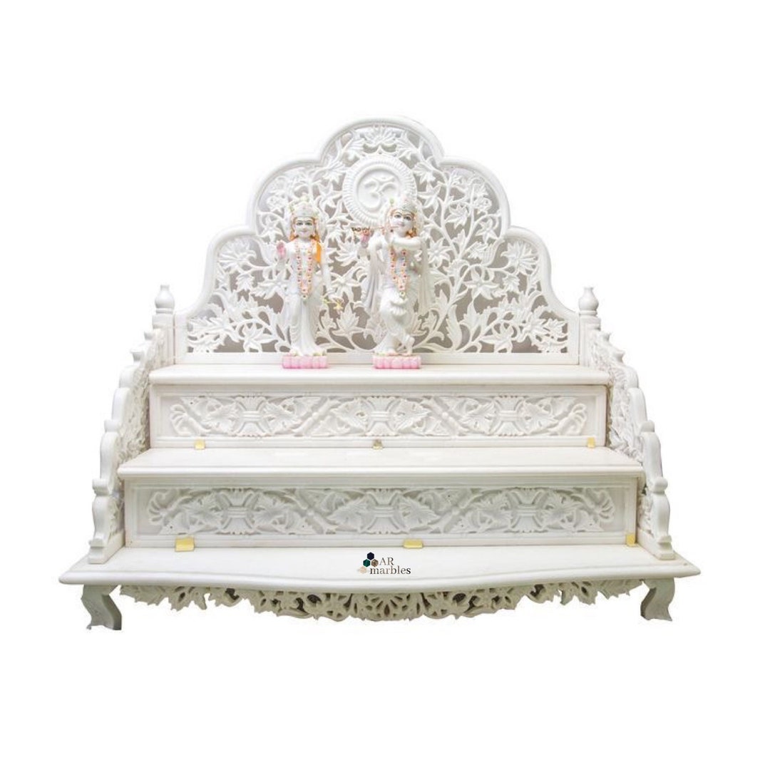 White Marble Sinhasan / Singhasan / Vyasasan for Gopal Radha - Etsy