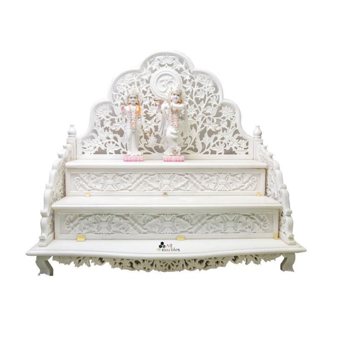 White Marble Sinhasan / Singhasan / Vyasasan for Gopal Radha - Etsy