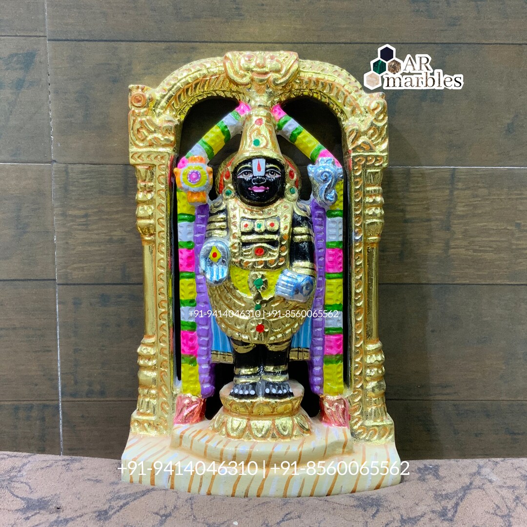 Tirupati Balaji Statue in Marble, Marble Balaji, Small Murti of ...
