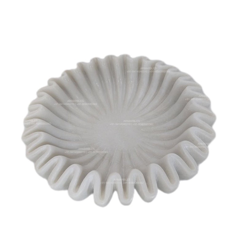 Ruffled Marble Bowl, Catch Hall Bowl, Scalloped Bowl, Flower Bowl ...