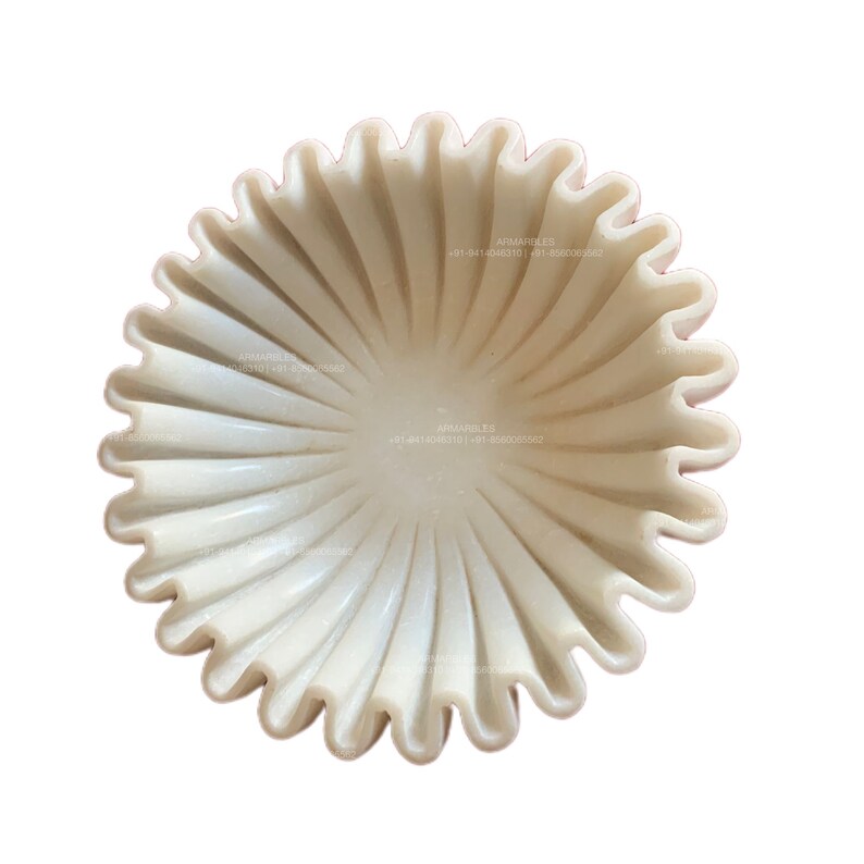 Ruffled Marble Bowl, Catch Hall Bowl, Scalloped Bowl, Flower Bowl ...