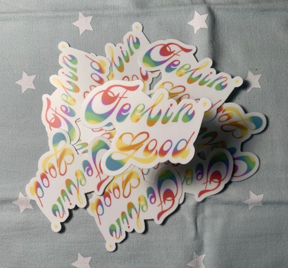 Feelin' Good Sticker | Etsy