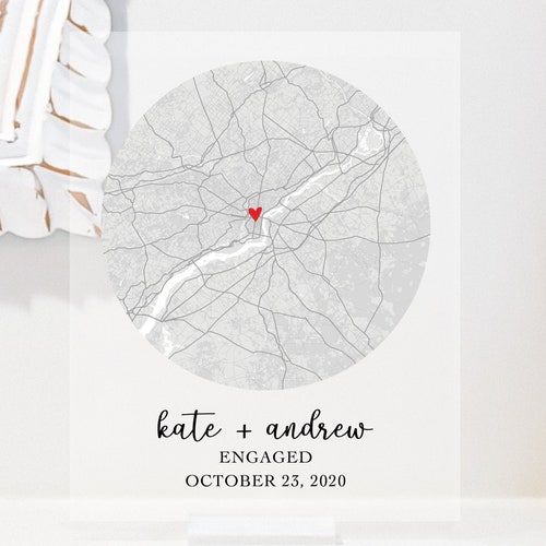 Personalized Engagement Gift Where We Got Engaged Engagement - Etsy