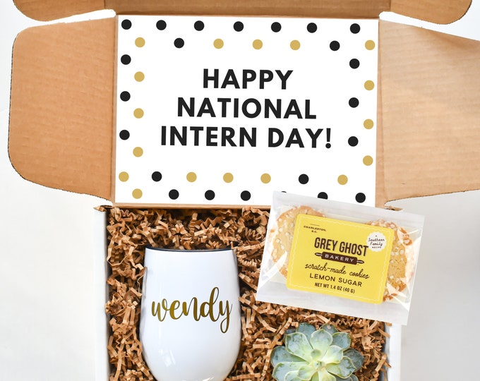 Intern Gift Box, Custom Intern Gift, Happy National Intern Day ...