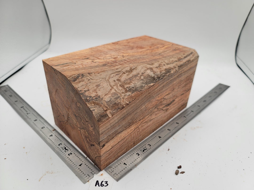 Large Curly Spalted Maple Blank 8.5x5x4.5 - Etsy