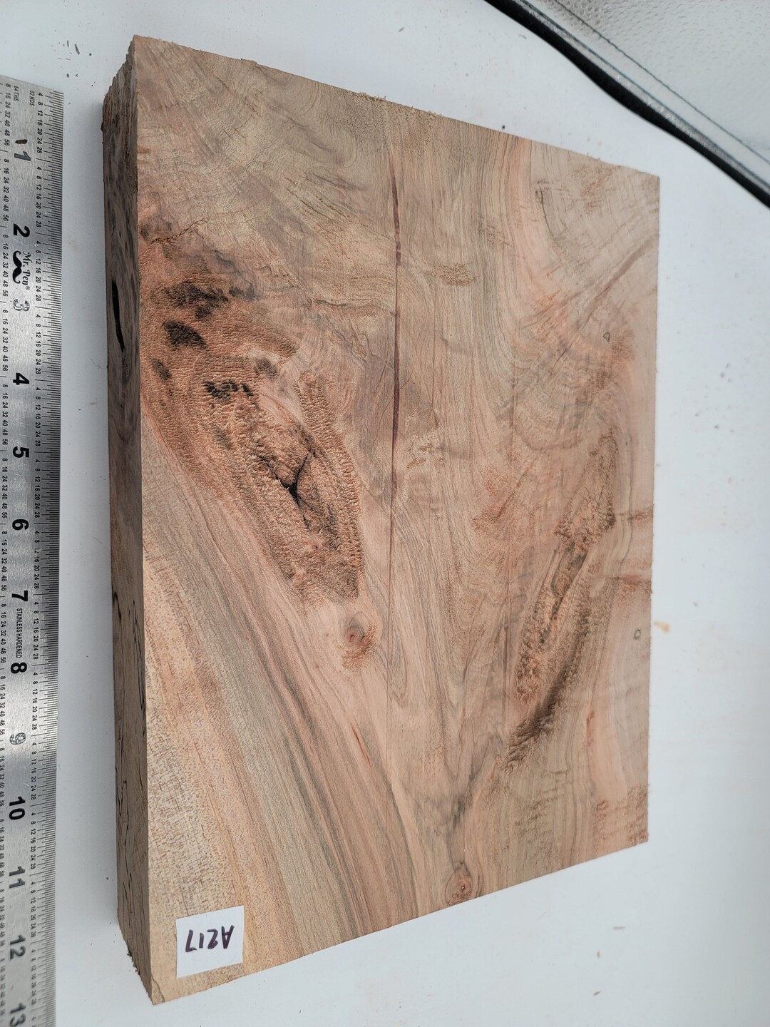 Spalted Curly Maple Blank, 12.25x9.25x2 - Etsy