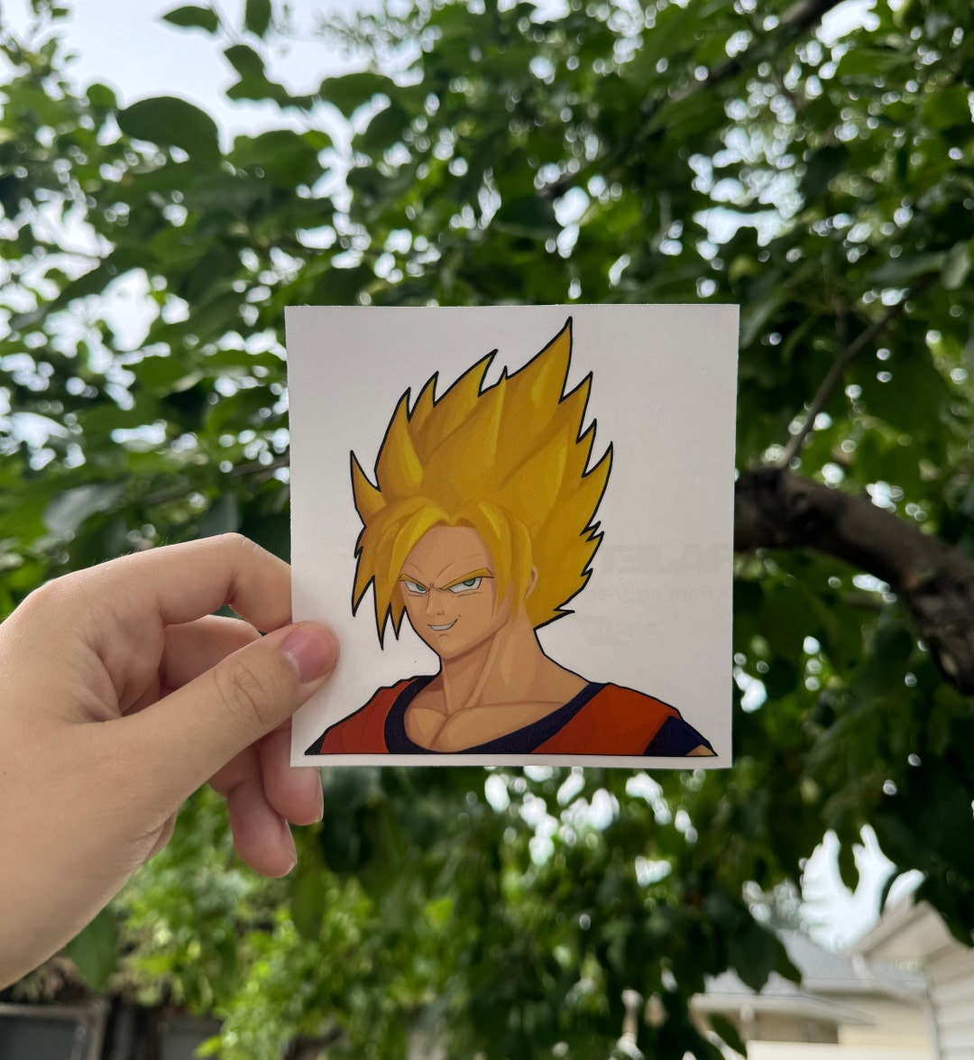 Anime Sticker | Anime Super Saiyan | Anime Car Vinyl Decal | Anime Fans ...