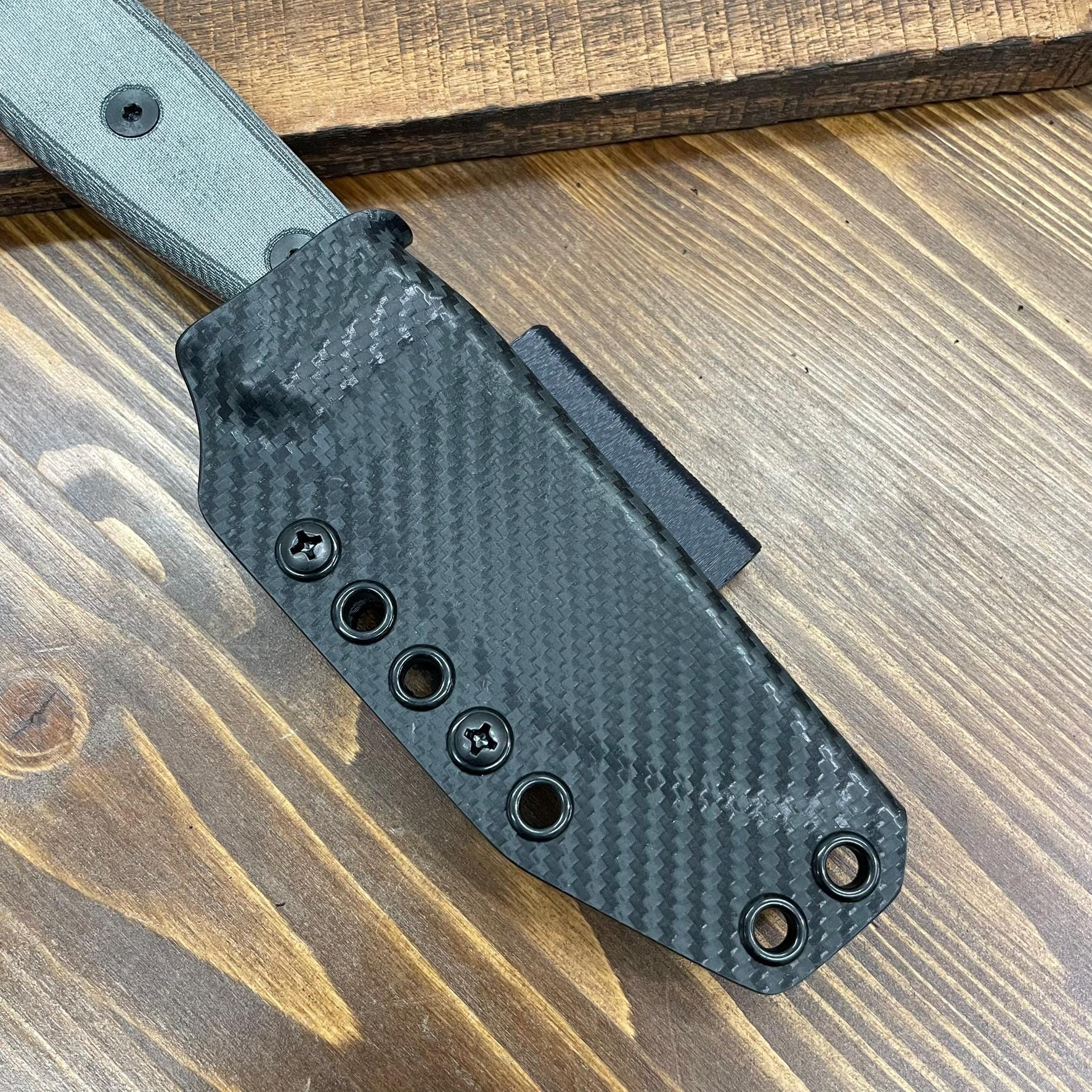 RK Custom Black Horizontal Carry Belt Loop Clip for Kydex Knife Sheaths ...