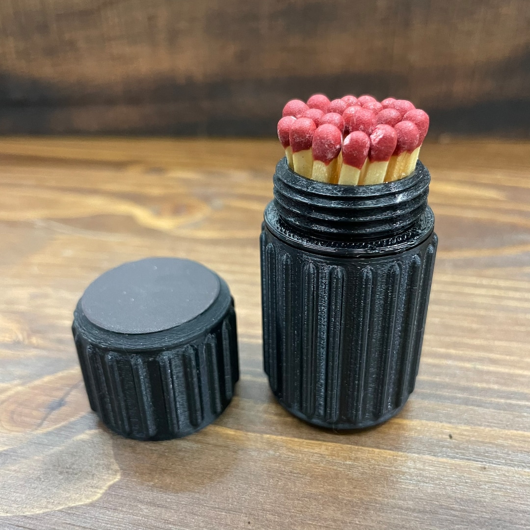 Waterproof Emergency Matches Fire Starting Kit With Black Waterproof ...