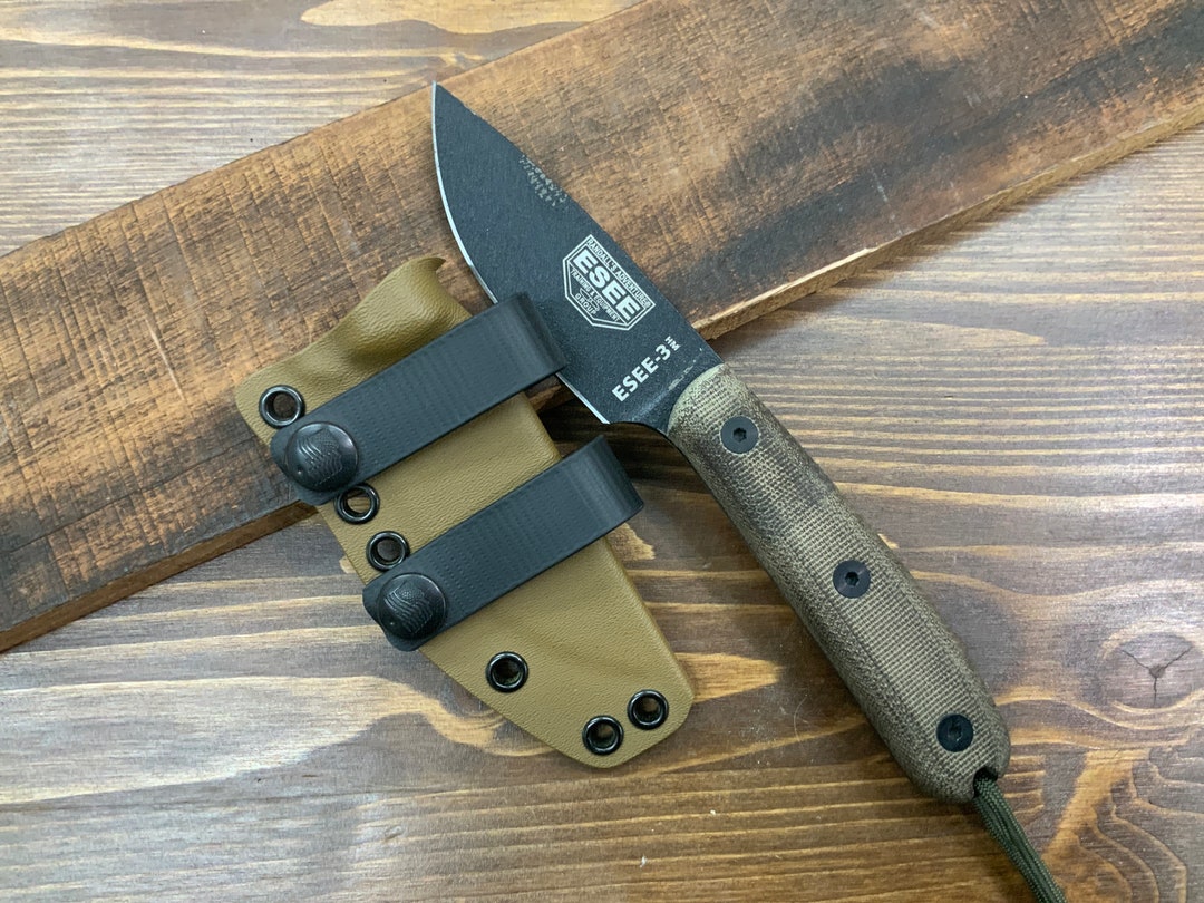 RK Custom Coyote Brown Kydex Sheath for an ESEE 3HM Knife - Etsy