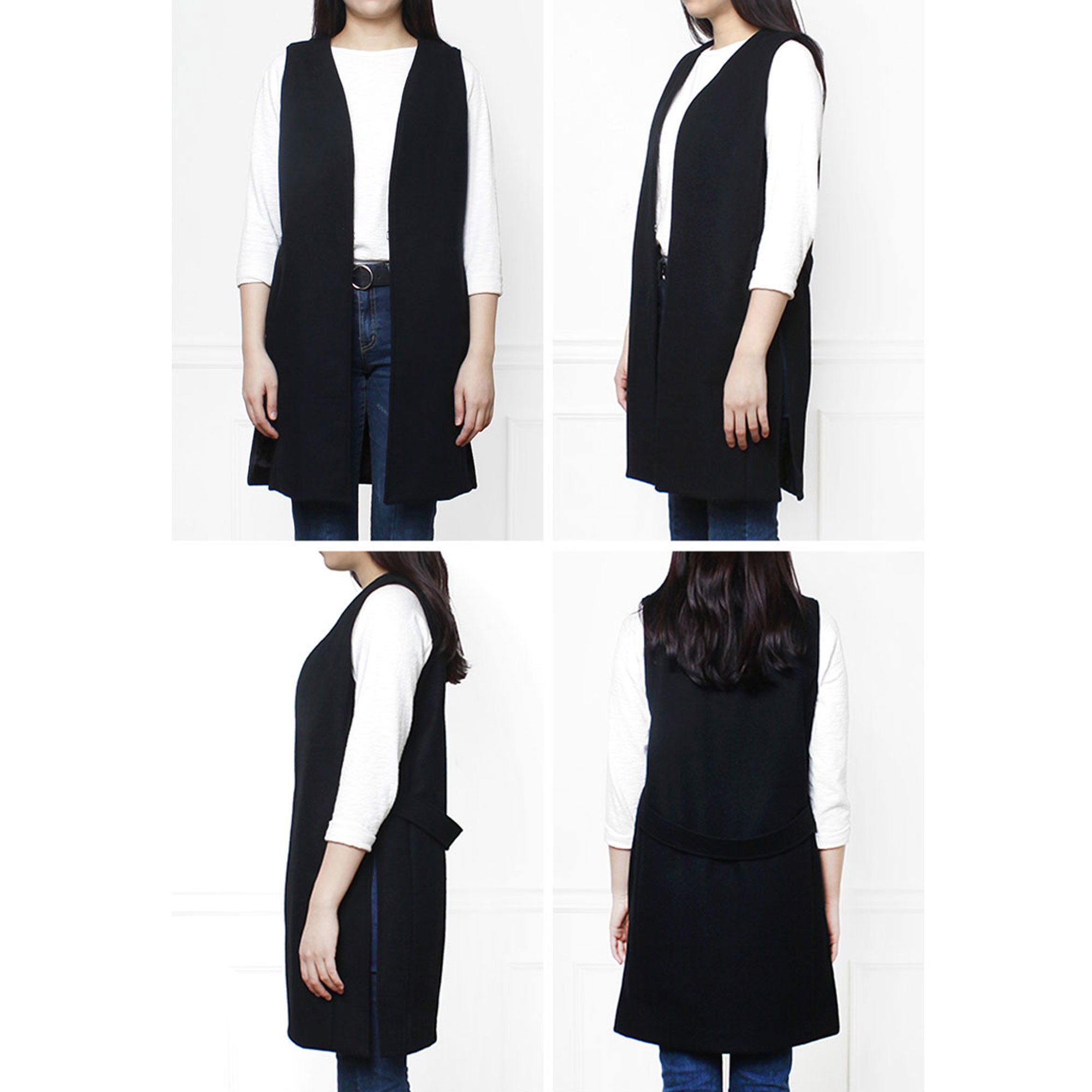 Pattern for Womansimple and Elegant Long Vest Actual Size - Etsy