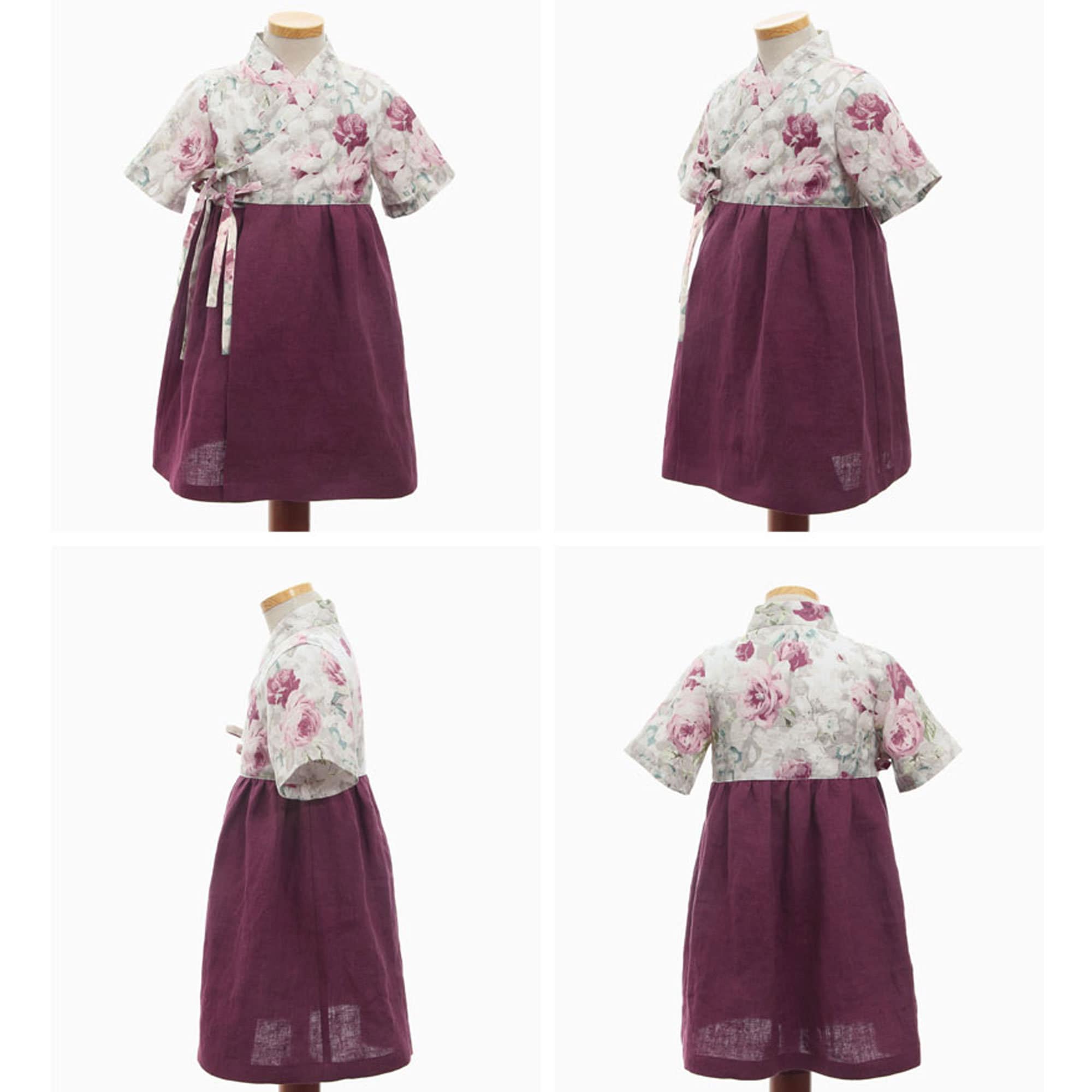 Pattern for Kids Korea Traditional Wrap Style Dress Hanbok - Etsy