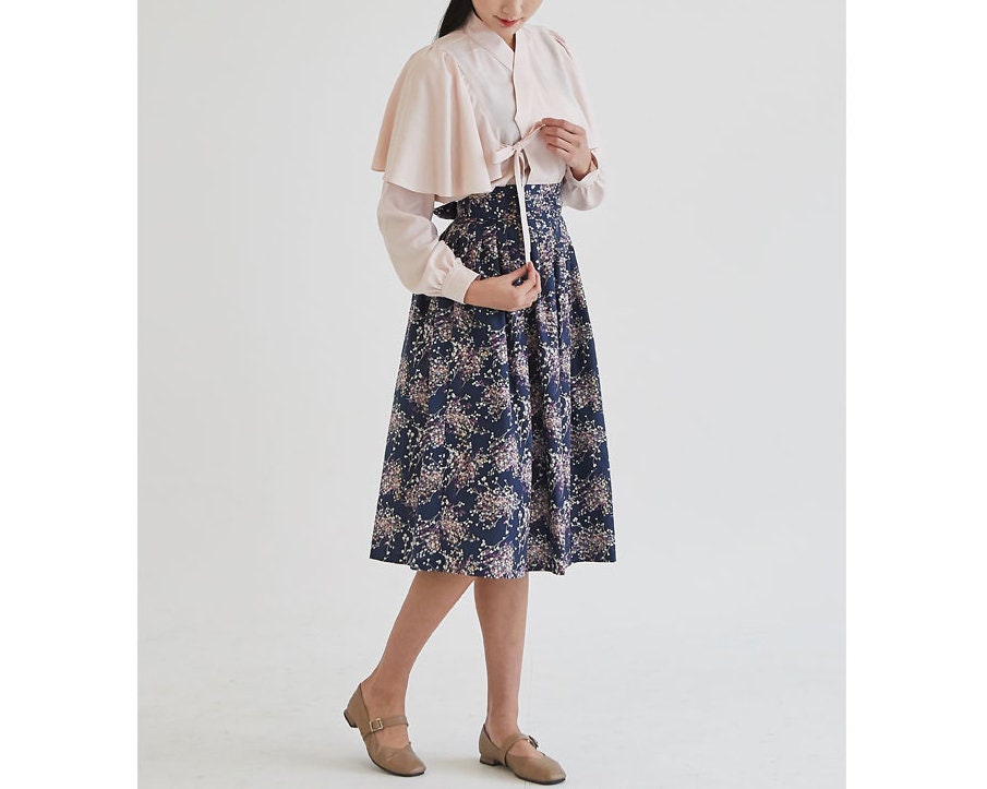 Pattern for Women] Korea Traditional Lovely Dress, Hanbok Style, Actual ...