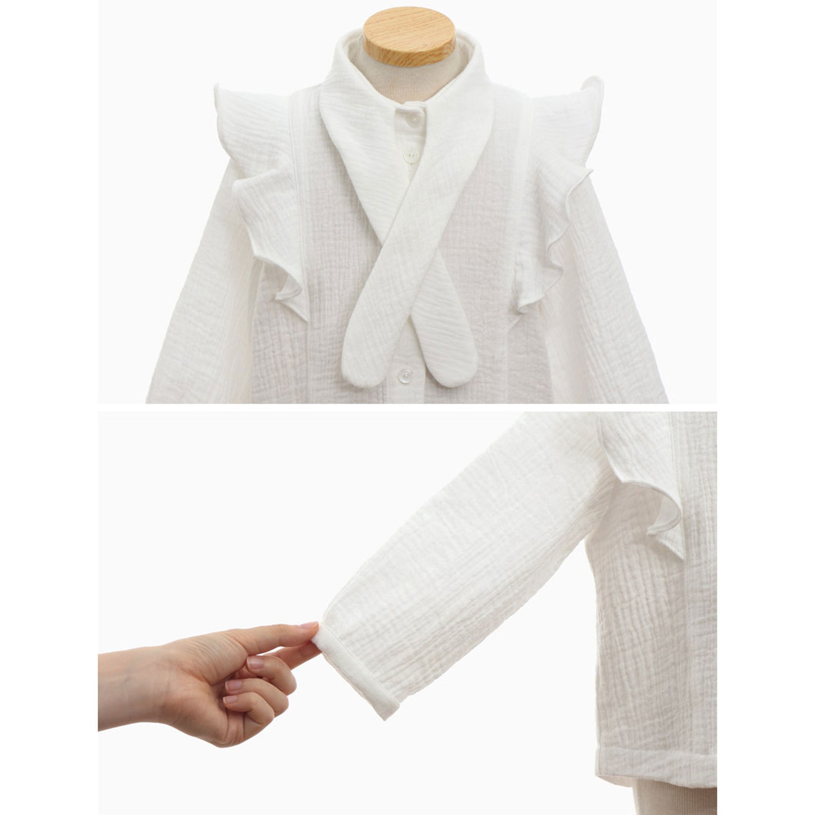 Pattern for Kidsblouse for Kid With Ruffle Actual Size PDF - Etsy