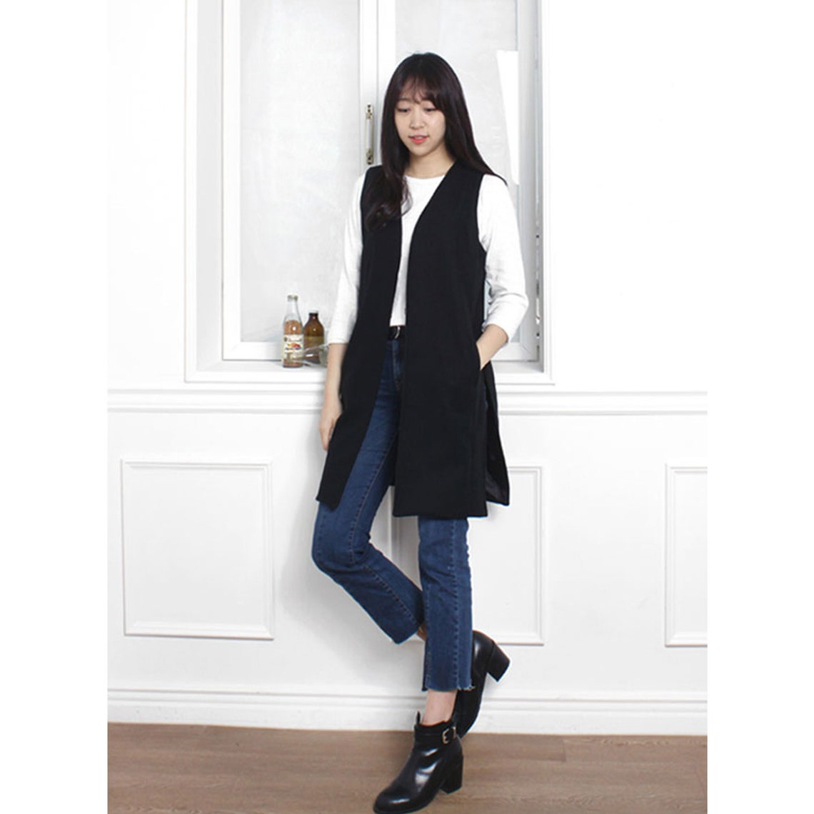 Pattern for Womansimple and Elegant Long Vest Actual Size - Etsy