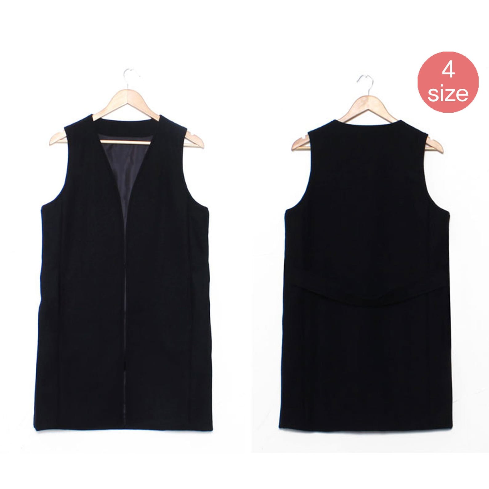 Pattern for Womansimple and Elegant Long Vest Actual Size - Etsy