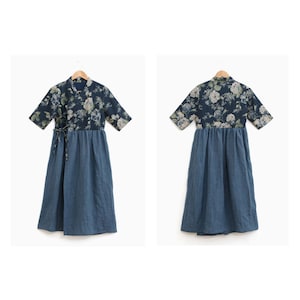 Pattern for Woman] Korea Traditional Wrap Style Dress, Hanbok, Actual ...