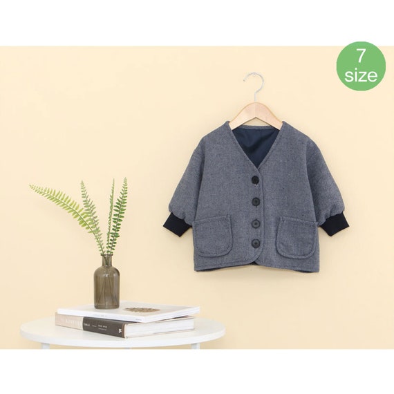 Pattern for Kids Cute and Cozy Children Jacket Actual Size | Etsy