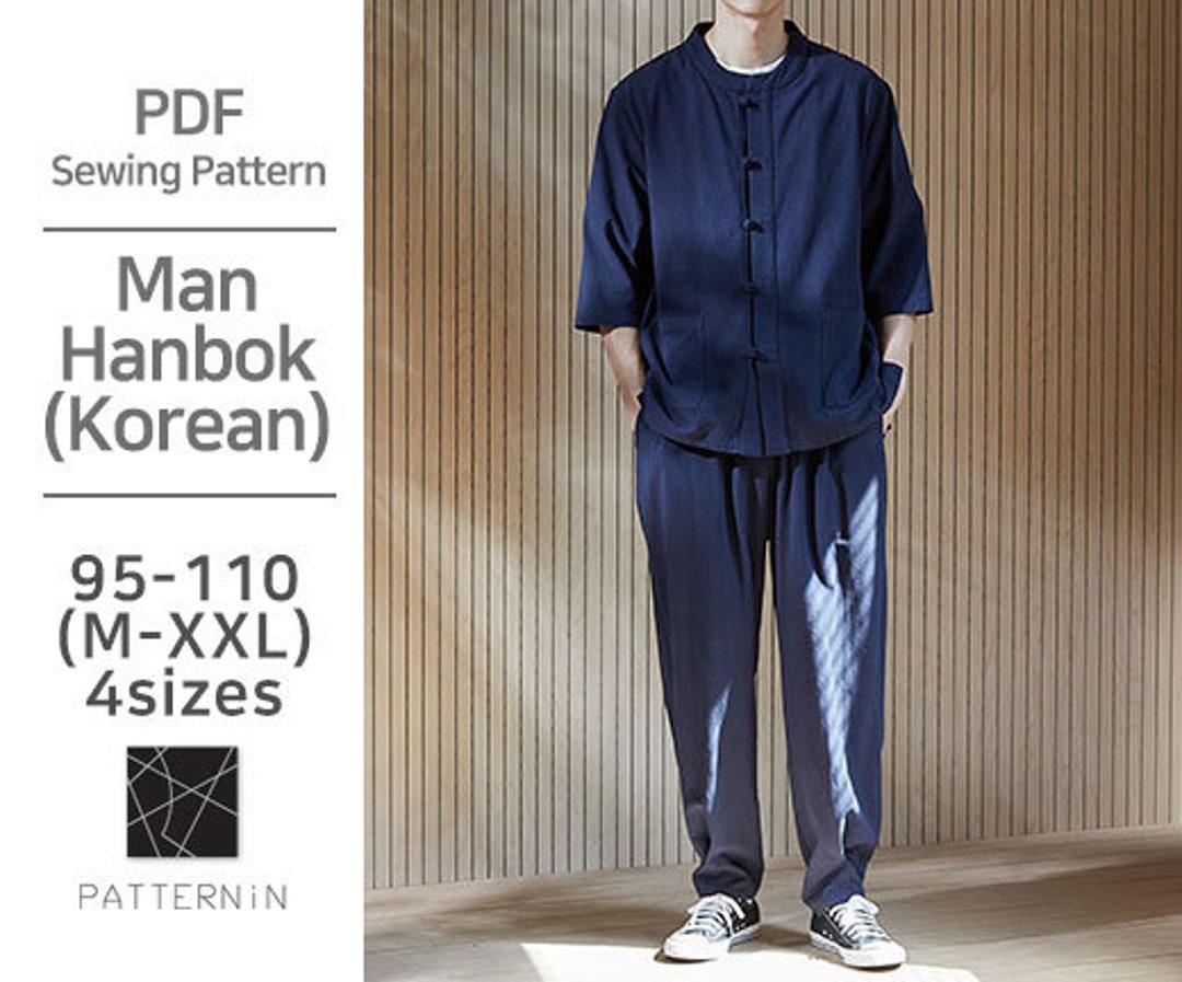 Pattern for Man]hanbok-style Shirt and Pants Set , Actual Size PDF ...