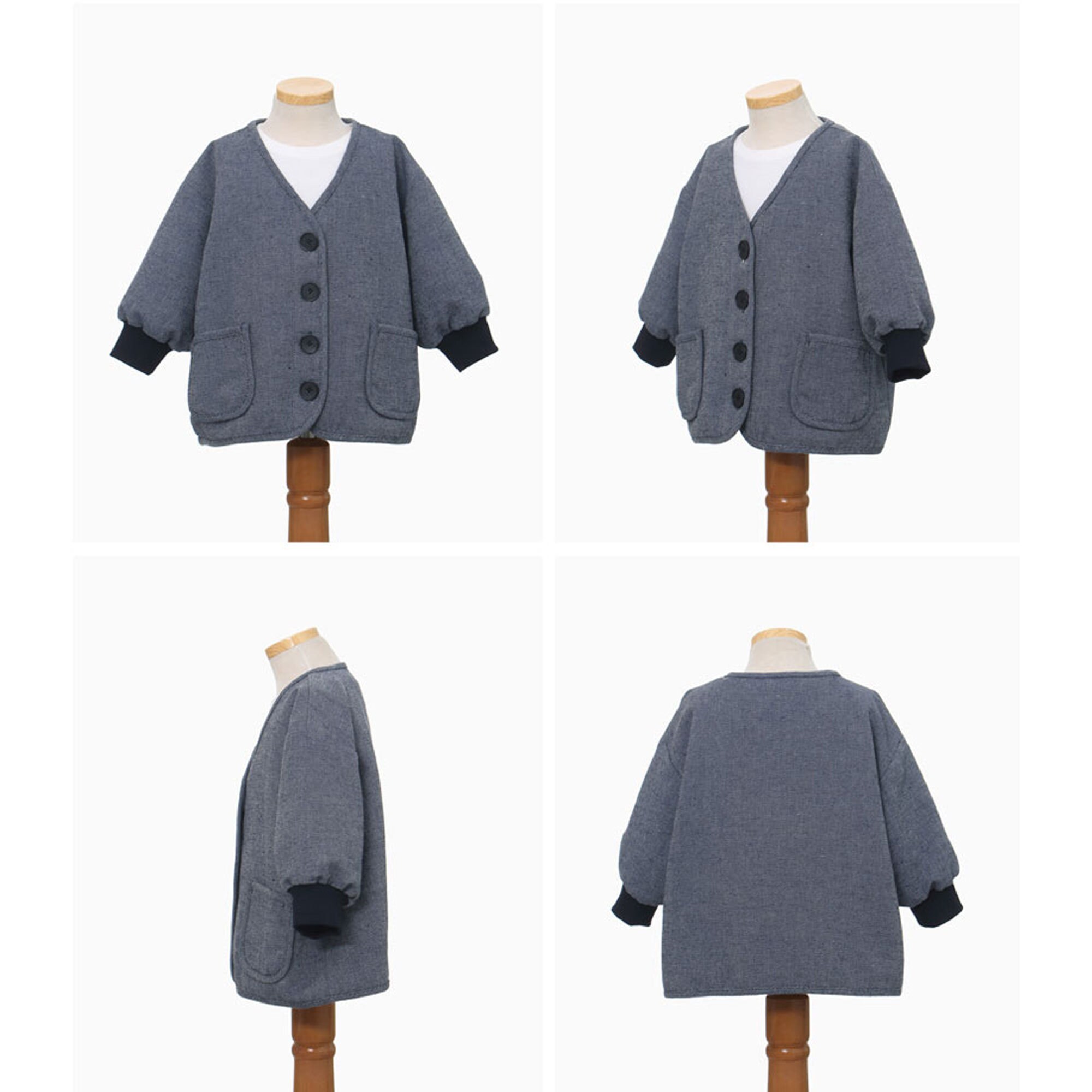 Pattern for Kids Cute and Cozy Children Jacket Actual Size - Etsy