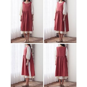 Pattern for Woman]simple Layered Woman Dress, Actual Size PDF Pattern ...