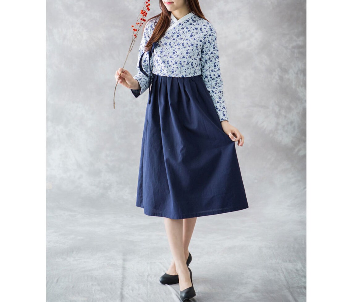Pattern for Women] Korea Traditional Modern Dress, Hanbok, Actual Size ...