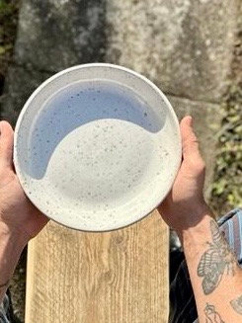 White Pasta Plate, Ceramic Serving Plate, Home Kitchen Plate, Dish ...