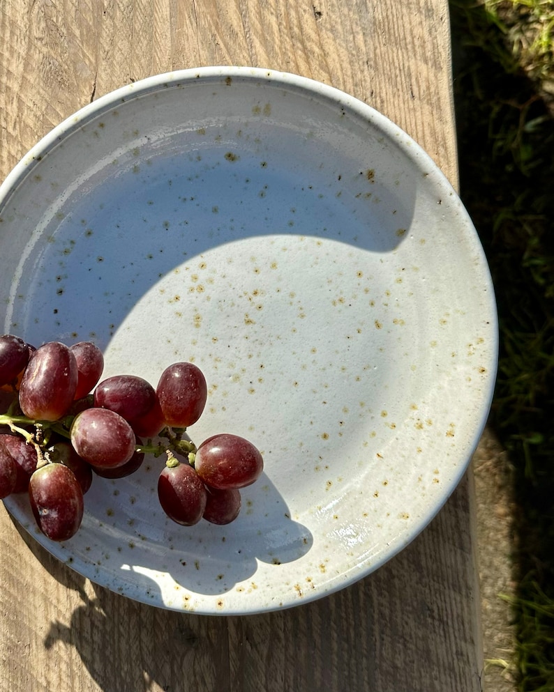White Pasta Plate, Ceramic Serving Plate, Home Kitchen Plate, Dish ...