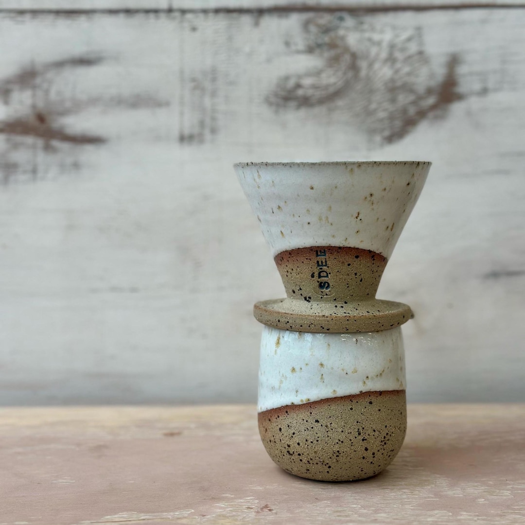 Ceramic Coffee Dripper Set, Modern Rustic Stoneware,ceramic Pour Over ...
