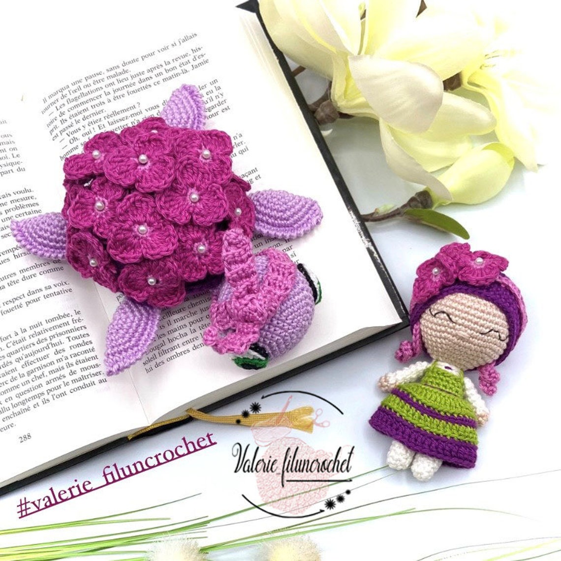 TUTORIEL FLORA HORTENSIA _ Patron personnage fleuri au crochet - Etsy ...