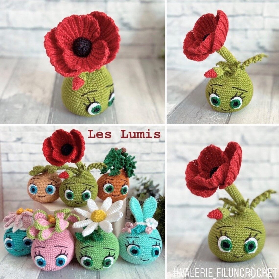 SUPPLEMENT A LUMI - POPPY - Crochet Flowers - Les Lumis - Etsy