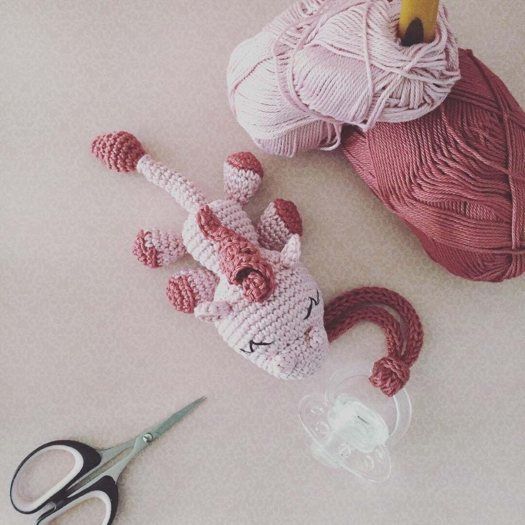 TUTORIAL the Dragon, the Pacifier Clip _ Crochet/amigurumi Pattern ...
