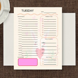 Daily Printable to Do List Checklist Planner This Week Instant Download ...