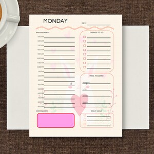Daily Printable to Do List Checklist Planner This Week Instant Download ...