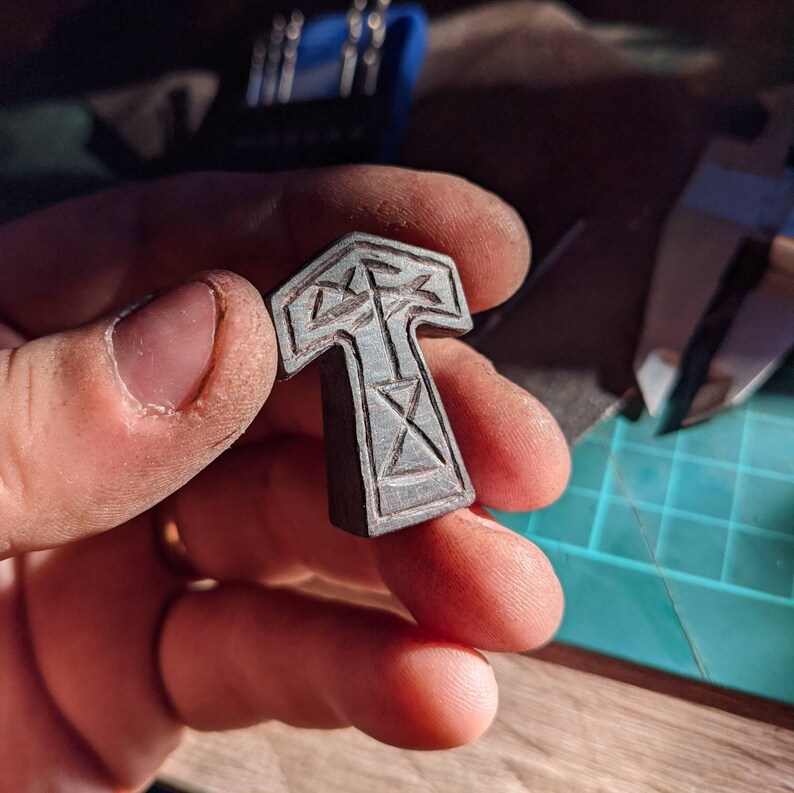 Tyr Pendant With Name Binding Rune Made From Stabilized Black - Etsy UK