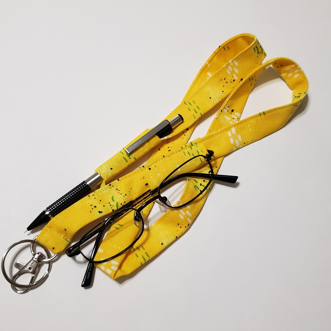 Inside the Lemon Lanyard With 2 Pen Loops, Glasses Loop, Badge and Key ...