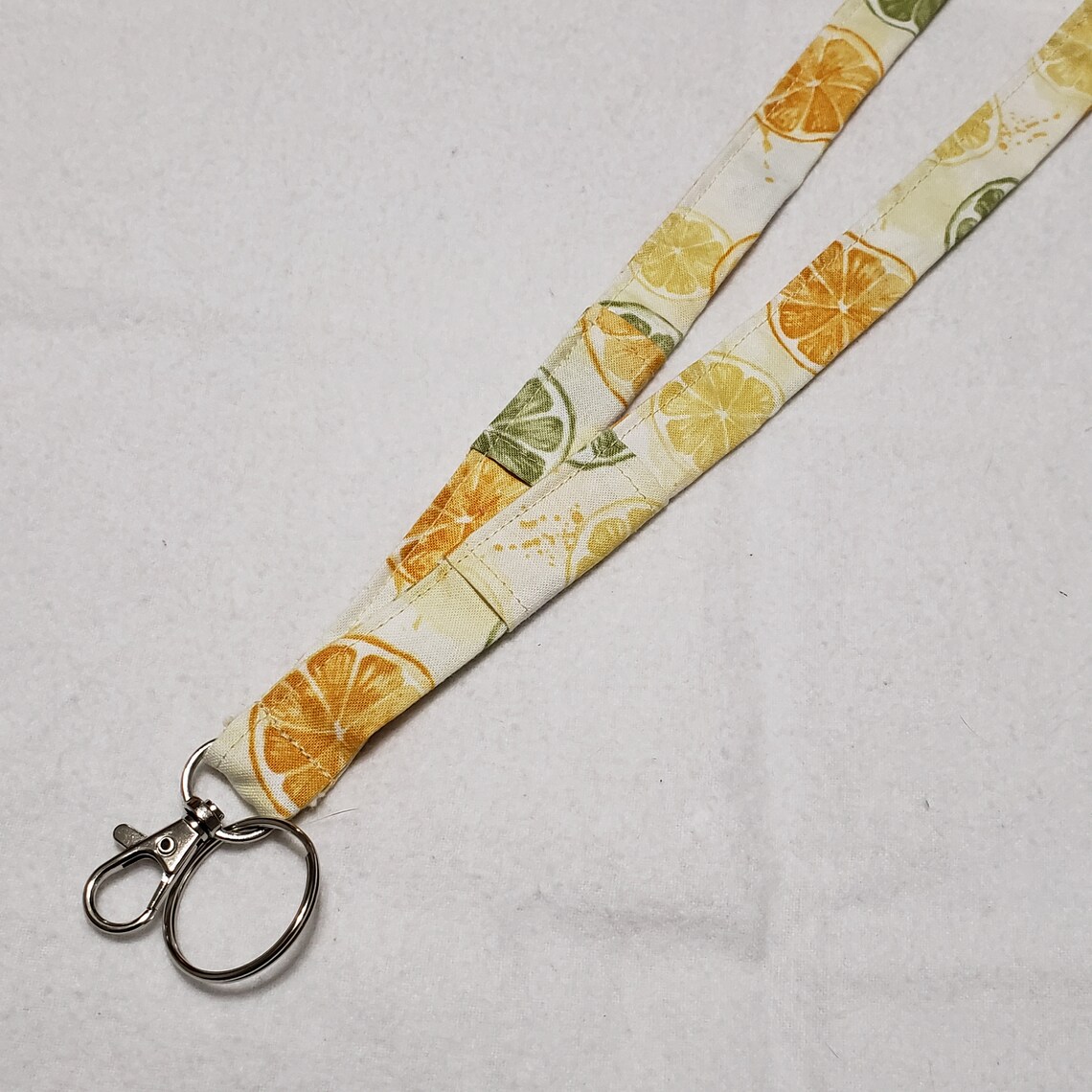 Mixed Citrus Lanyard With 2 Pen Loops, Glasses Loop, Badge and Key ...