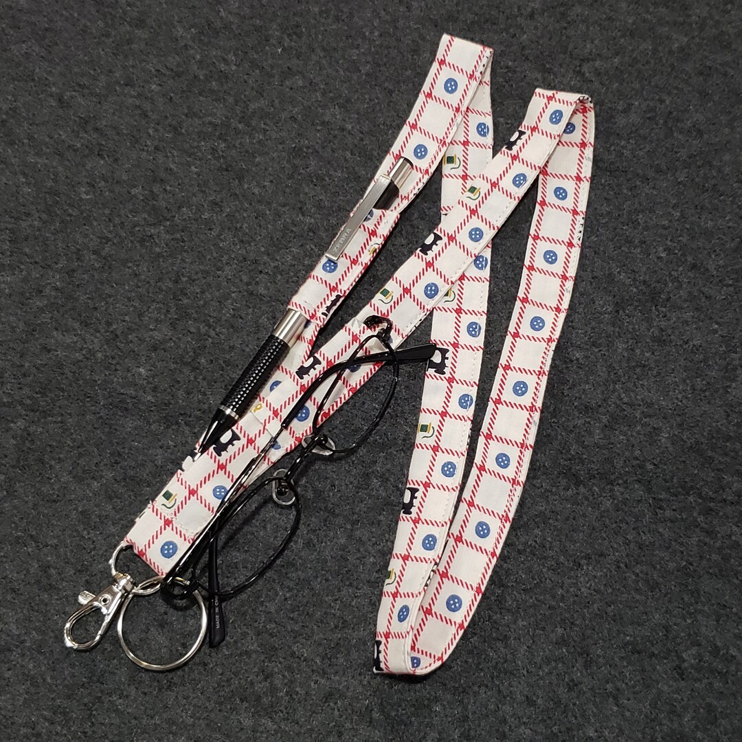 Sewing Time Lanyard With 2 Pen Loops, Glasses Loop, Badge and Key ...