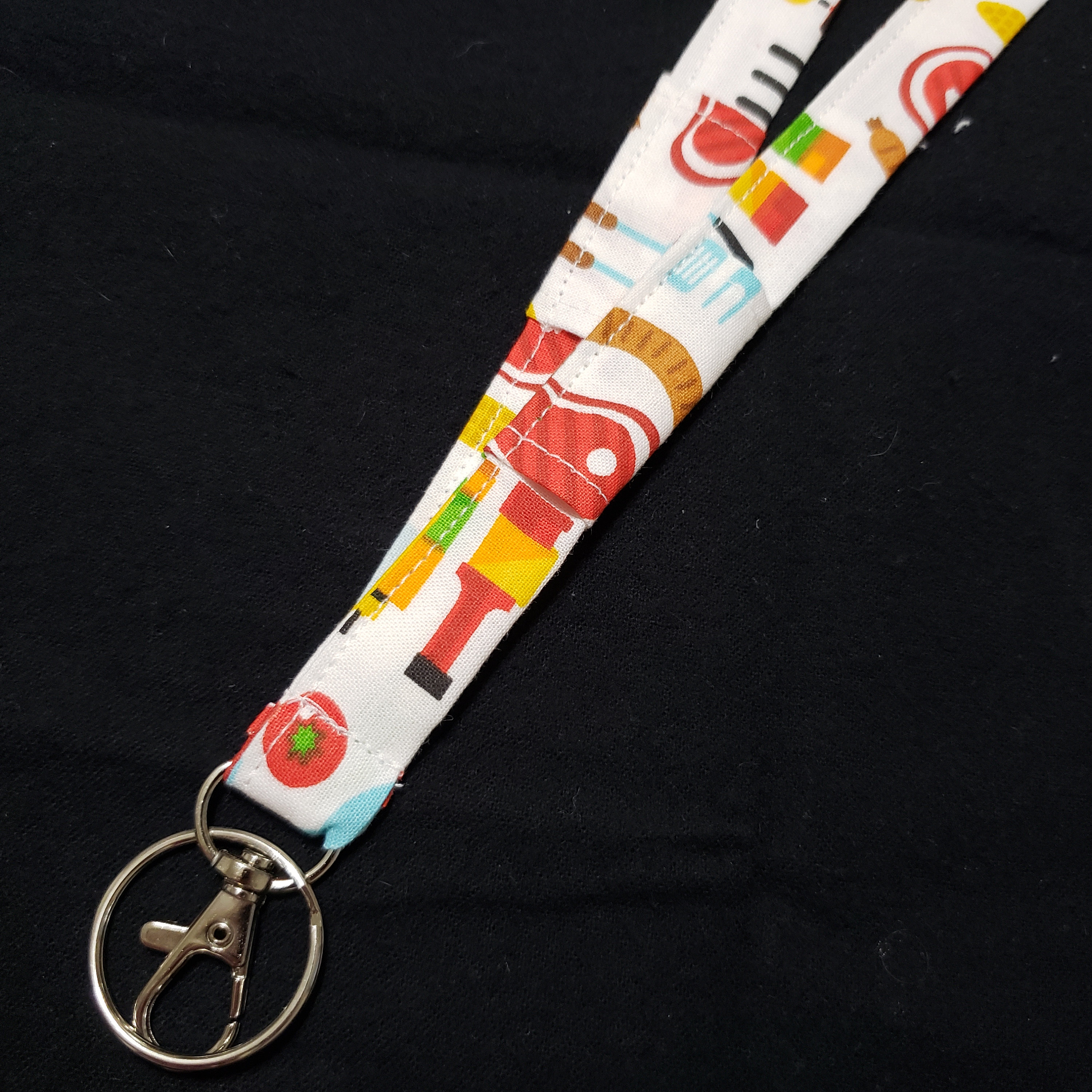 Cookout Foods Lanyard With 2 Pen Loops, Glasses Loop, Badge and Key ...