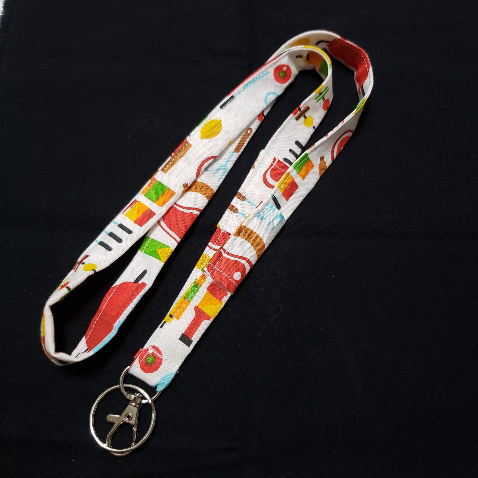 Cookout Foods Lanyard With 2 Pen Loops, Glasses Loop, Badge and Key ...