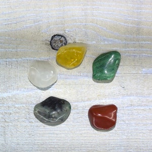 Diabetes Gemstones Kit - Citrine, Jade, Red Jasper, Emerald, Clear ...