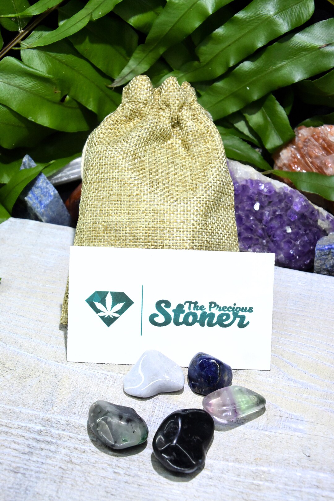 Sinus Crystals Kit - Blue Lace Agate, Sodalite, Fluorite, Black Onyx ...