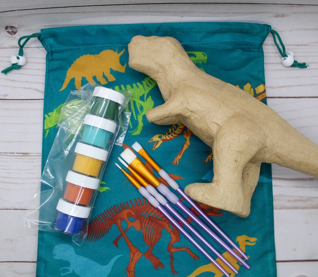Mache T-rex Paint Kit (bag Included) - Etsy