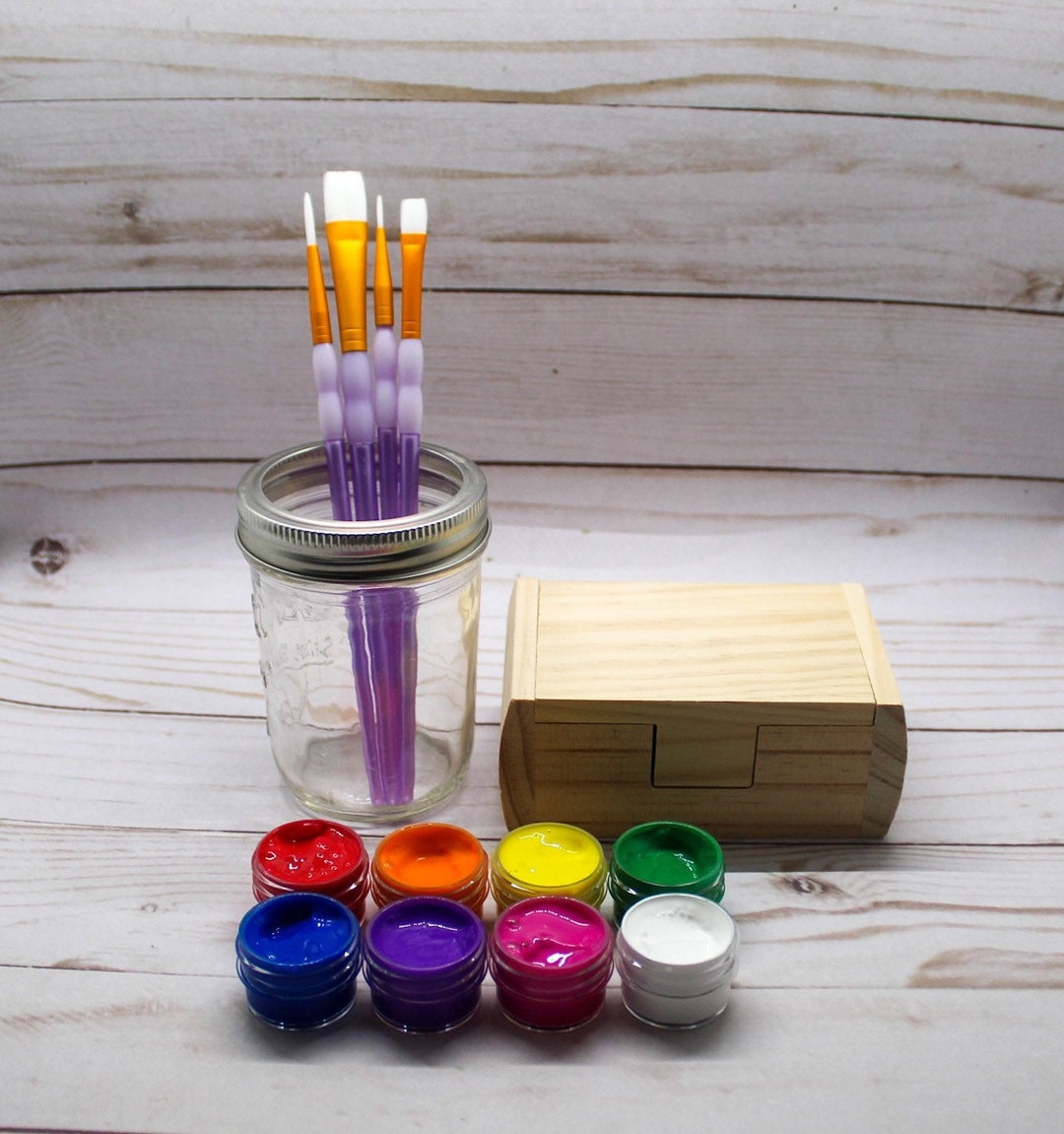 Wooden Box Paint Kit - Etsy