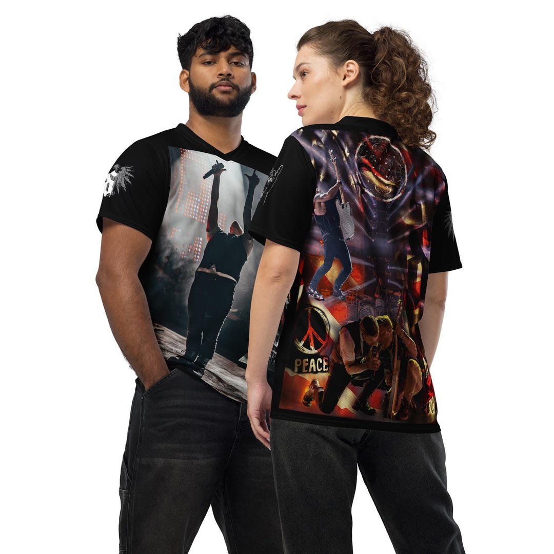 Rock Band Shirt: Recycled Polyester, Moisture-wicking, V-neck - Etsy