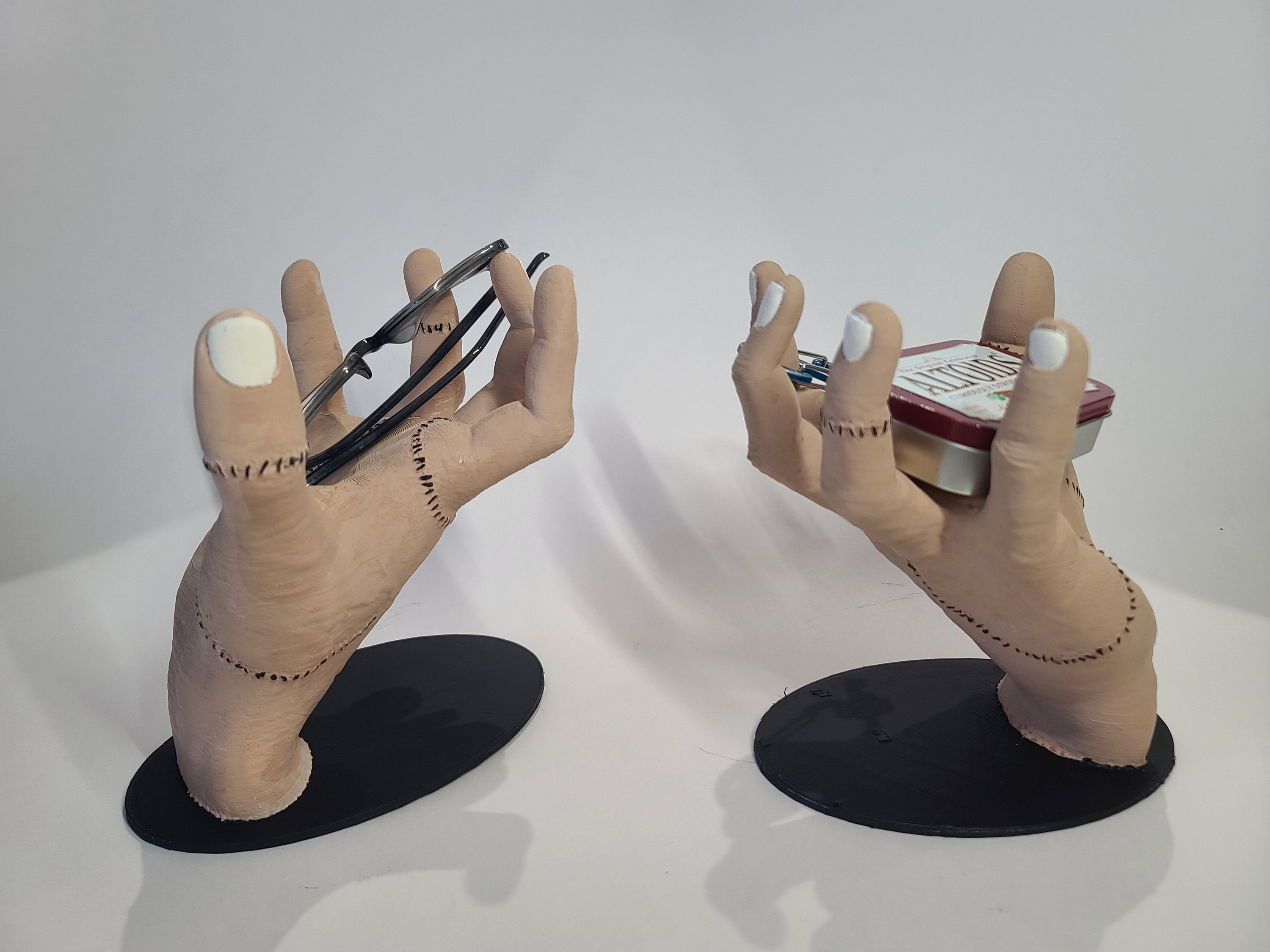 Thing Phone Stand, Life-size 3d Printed. Inspired by Wednesday. Sanded ...