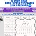Cake Calendar, Burn Away Cake Topper Calendar Template, Custom Сake ...