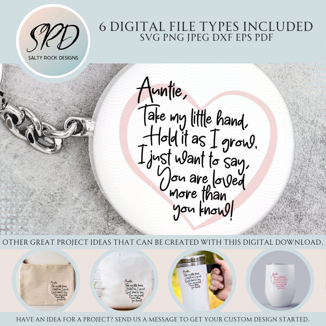 Aunt Svg, Auntie Svg, Cricut, Silhouette, Dxf, Png, Eps, Gift for Aunt ...