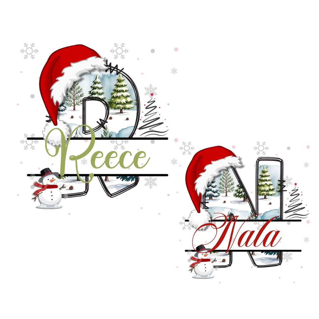 Christmas Font PNG, Snowman Clipart, Christmas Doodle Font, Christmas ...
